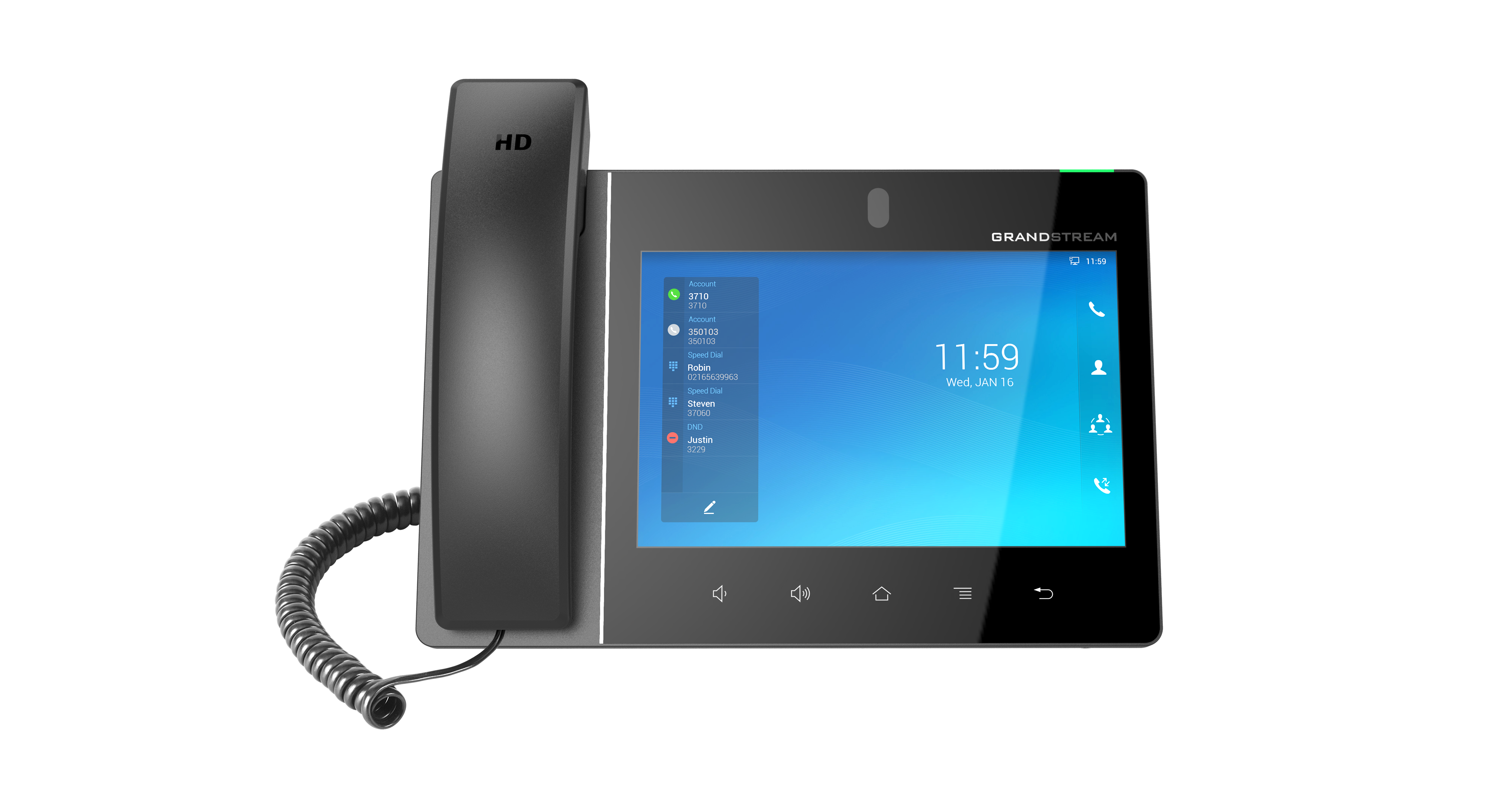Grandstream GXV3380 Bluetooth Wi-Fi Touchscreen IP Video Phone